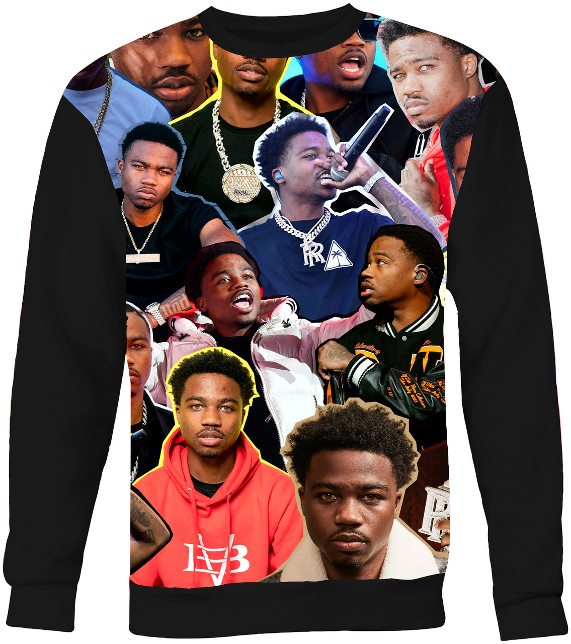 Roddy Ricch Photo Collage Sweatshirt - AllOverPrint.ca