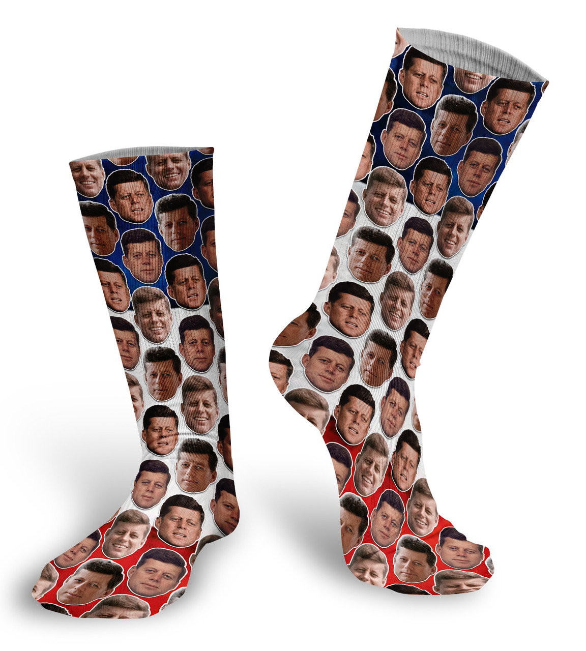 President John F. Kennedy Faces Socks - AllOverPrint.ca