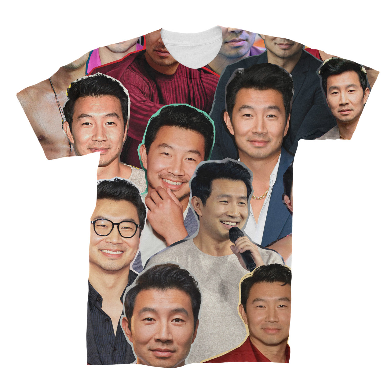 Simu Liu 3D Collage T-Shirt - AllOverPrint.ca