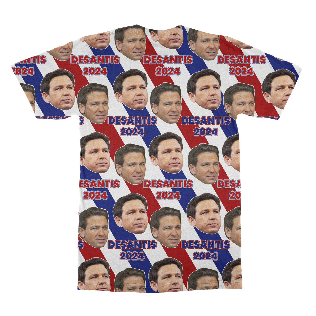 Ron DeSantis 2024 3D Collage T-Shirt - AllOverPrint.ca