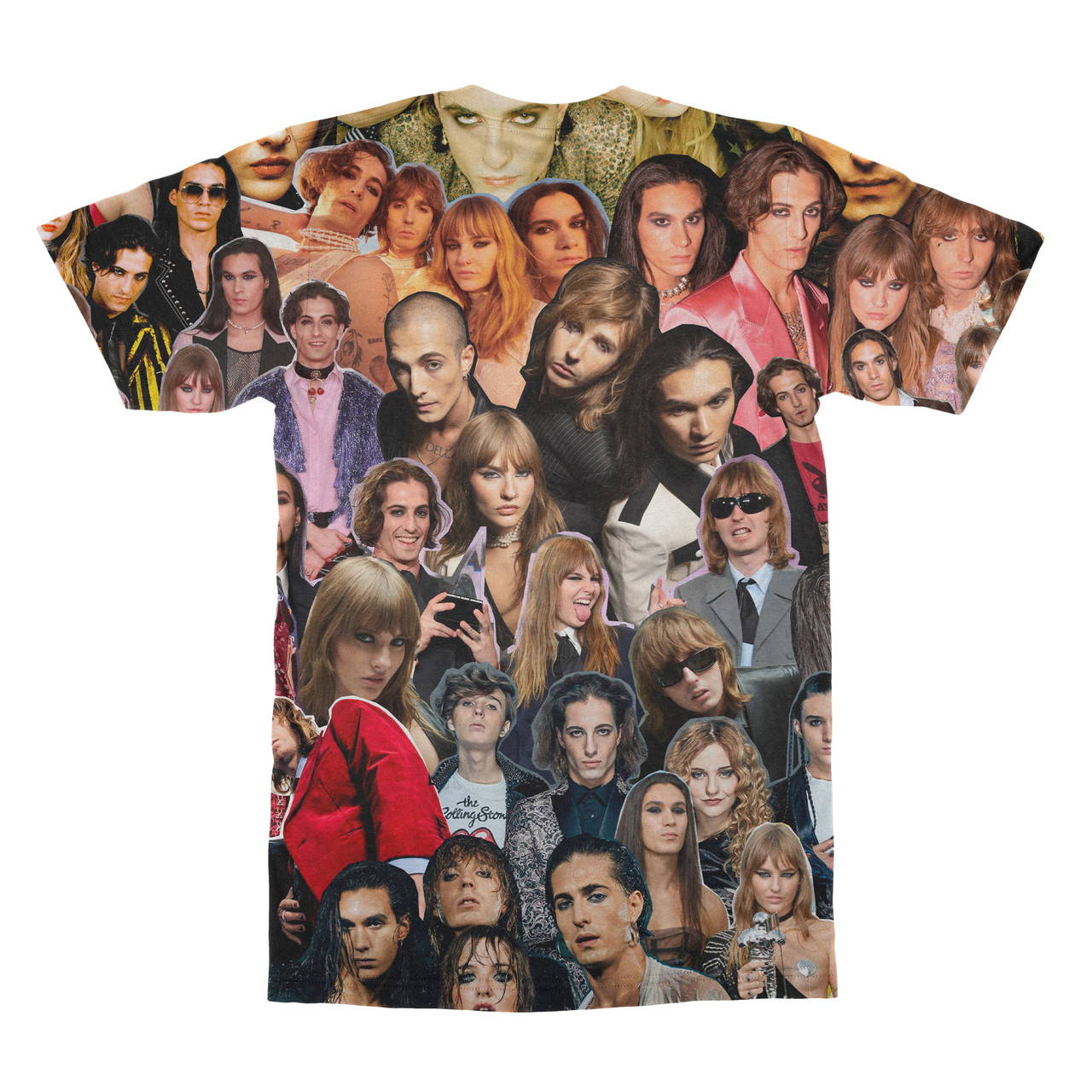 Måneskin 3D Collage T-Shirt - AllOverPrint.ca