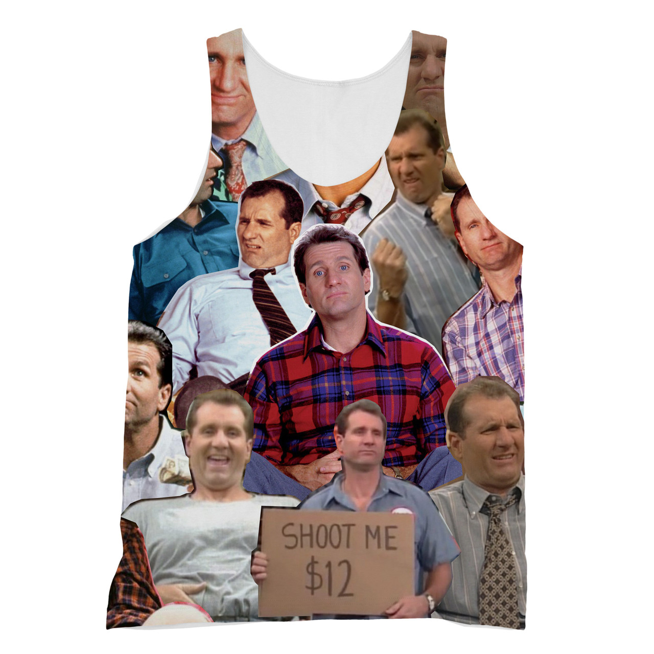 Al Bundy (Married With Children) 3D Collage Face T-Shirt - AllOverPrint.ca
