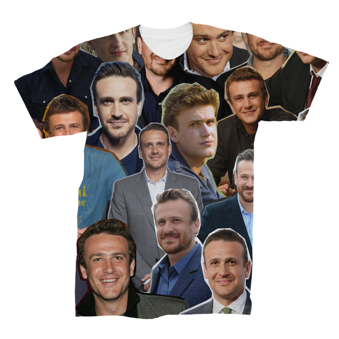 Jason Segel 3D Collage Face T-Shirt - AllOverPrint.ca