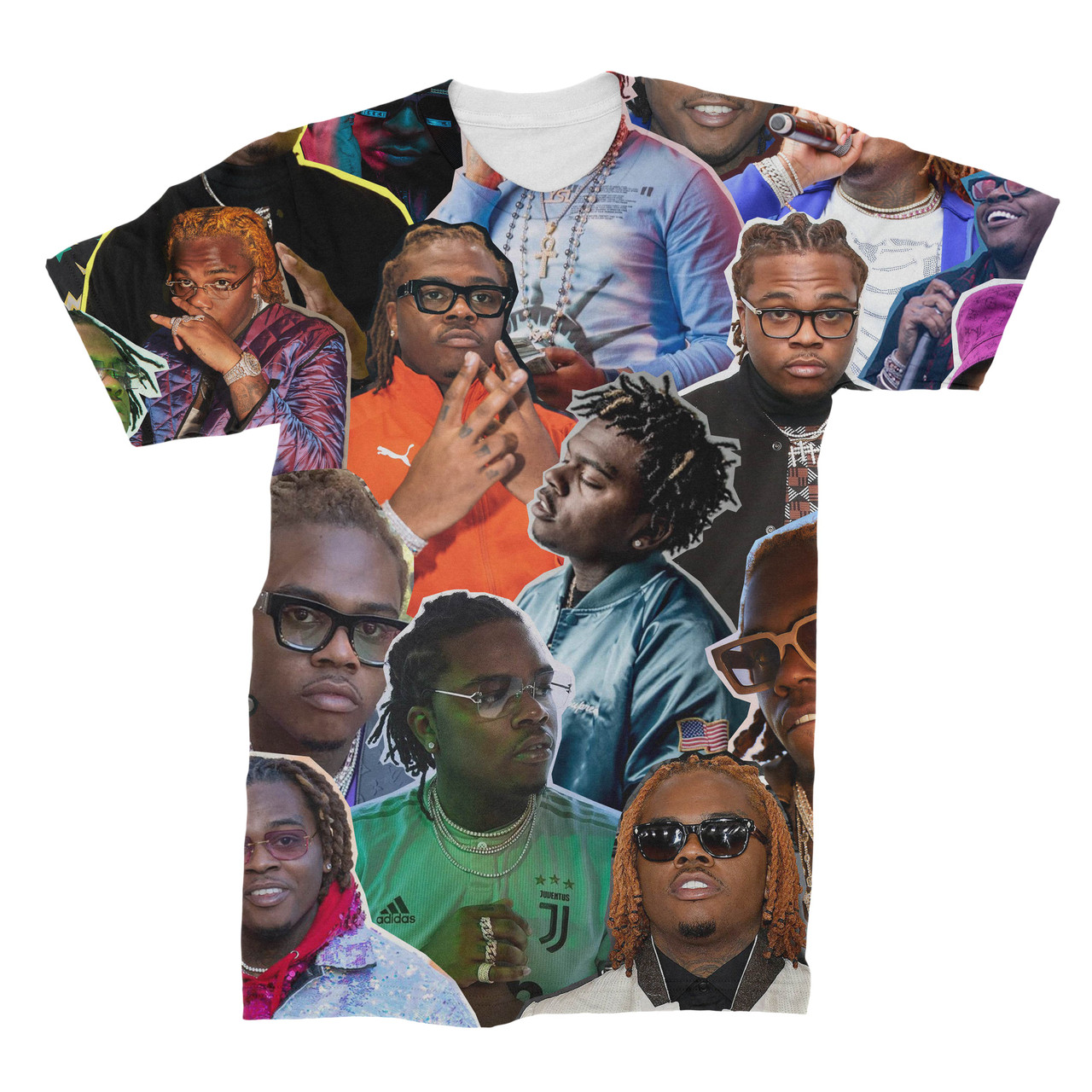Gunna 3D Collage Face T-Shirt - AllOverPrint.ca