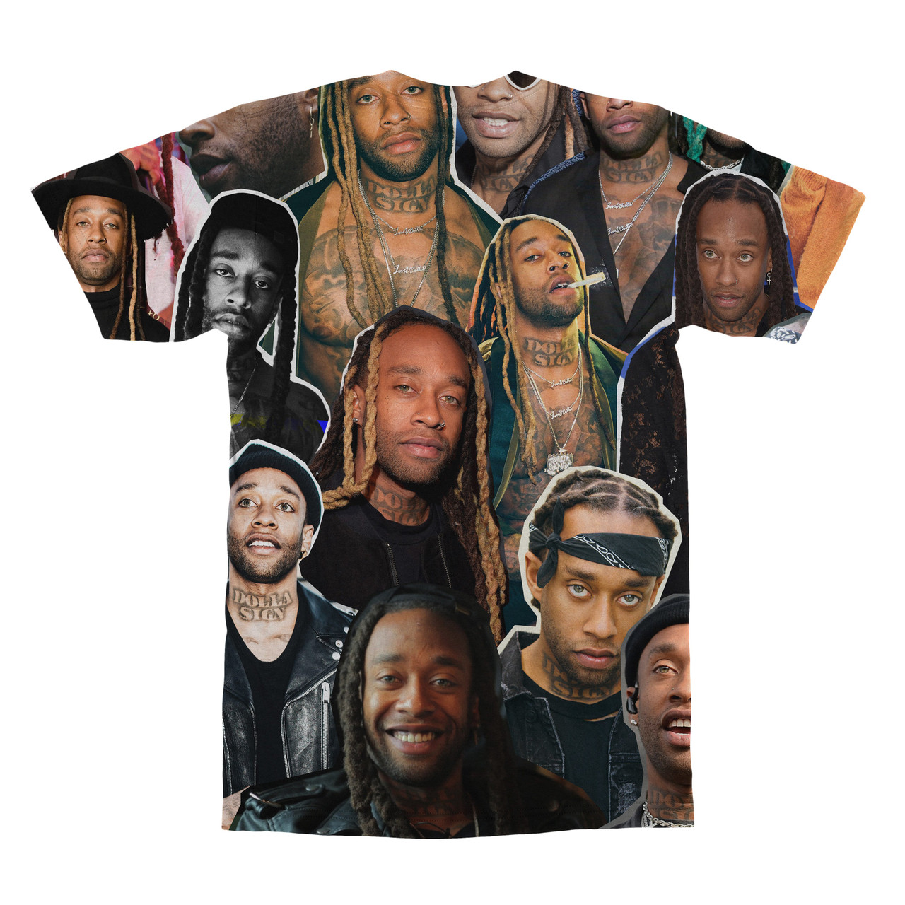 Ty Dolla Sign 3D Collage Face T-Shirt - AllOverPrint.ca