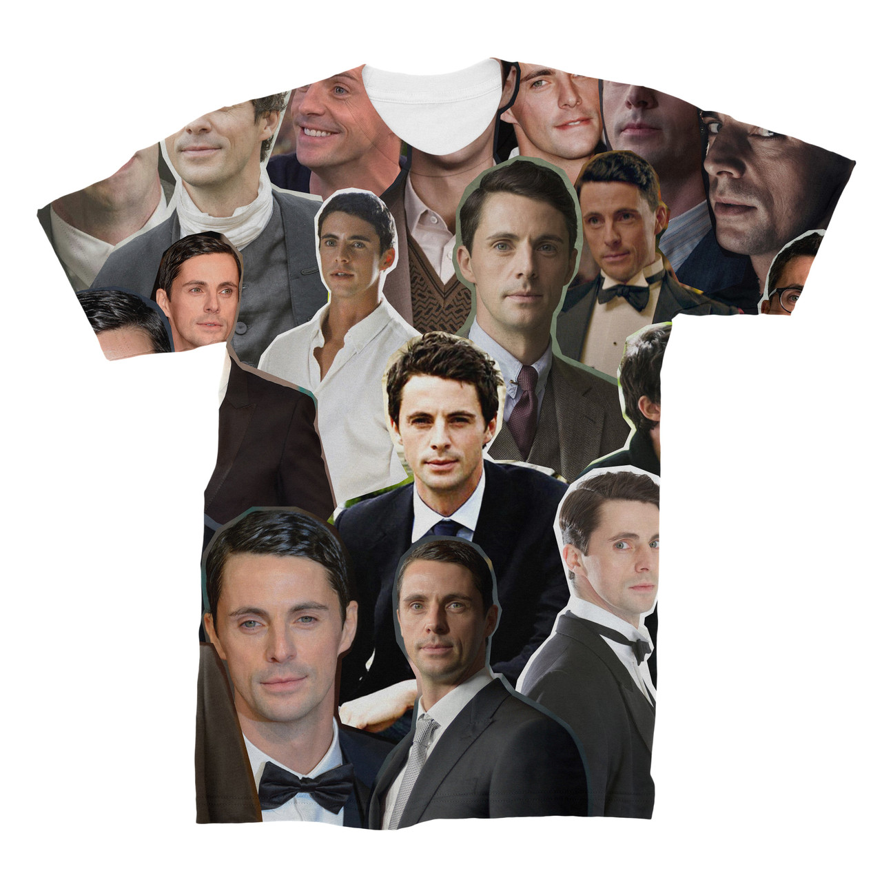 Matthew Goode 3D Collage Face T-Shirt - AllOverPrint.ca