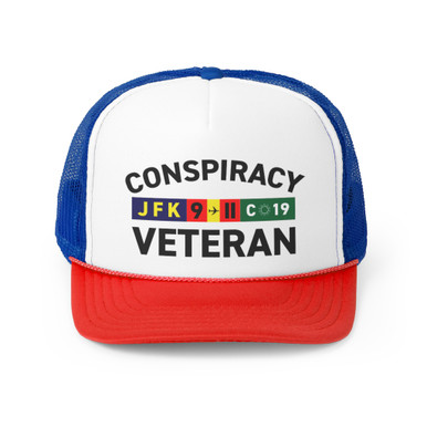 Conspiracy Veteran Trucker Caps - Mostly Peaceful Merch