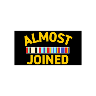 Almost Joined Bumper Stickers - Mostly Peaceful Merch