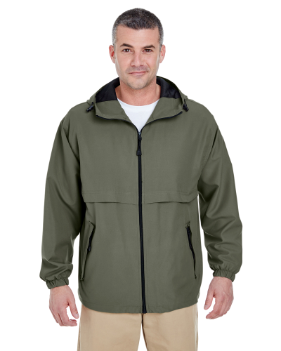 Men's Microfiber Hooded Jacket with Facility Embroidered Logo - AAFES ...