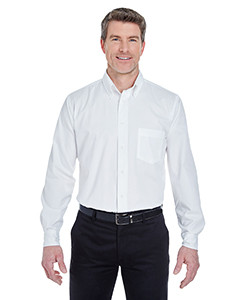 Men's Long Sleeve Whisper Twill Shirt with Facility Embroidered Logo ...