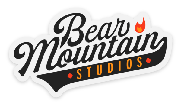 Clear BMS Baseball Sticker - Bear Mountain Studios