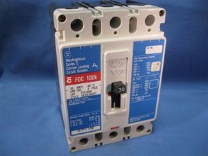 Westinghouse (FDC3030) 30 Amp 100K Circuit Breaker, New Surplus - SoCal ...