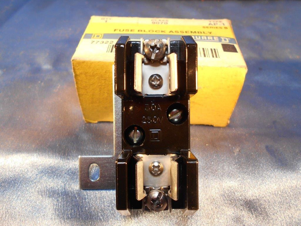 Square D 9070 Type PF-130A 250V Fuse Block Assembly, Series B, New ...