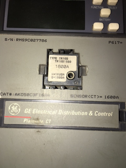 GE Micro Versa Trip Plus AKO50C3F1604 Trip Unit with 1600 Amp Rating ...