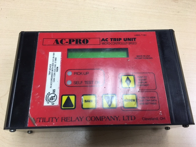 Utility Relay AC Pro Trip Unit 372205D 1A CT for Westinghouse DB-50 ...