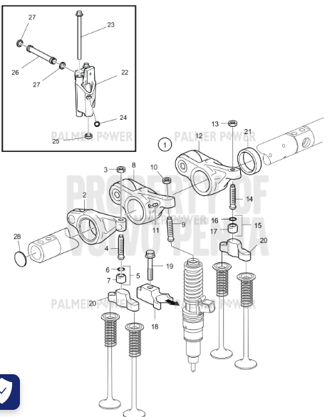 VOLVO PENTA 21881185 Rocker Arm | PalmerPower