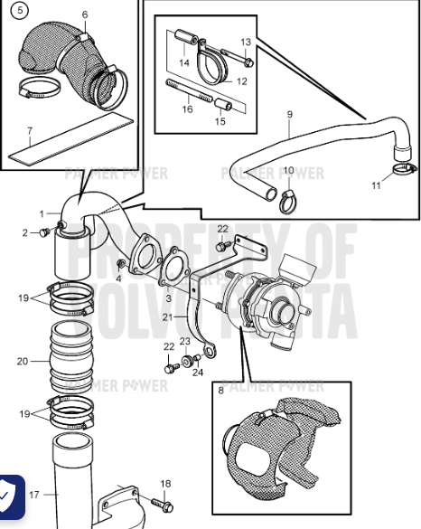 VOLVO PENTA 21985886 Heat Shield | PalmerPower