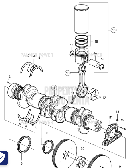 VOLVO PENTA 22731065 Crankshaft Seal | PalmerPower