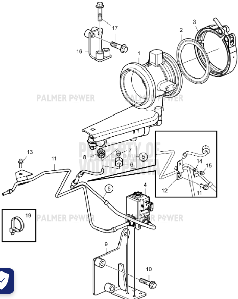 VOLVO PENTA 22719433 Exhaust Brake | PalmerPower