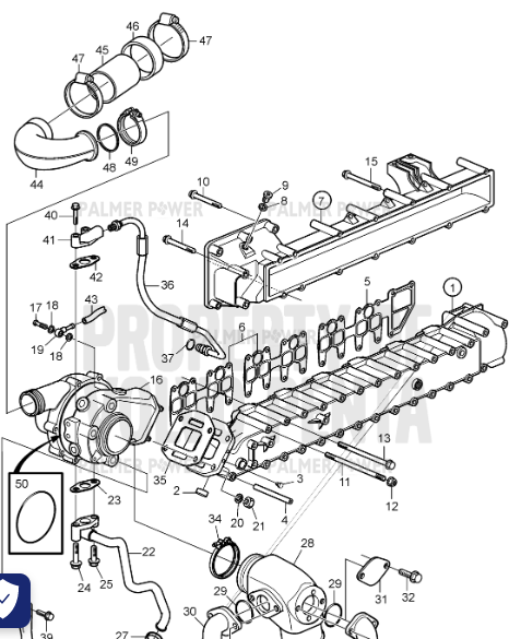 VOLVO PENTA 3801138 Turbocharger, Reman | PalmerPower
