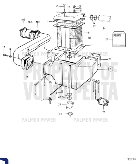 VOLVO PENTA 3825373 Coolant Pipe | PalmerPower