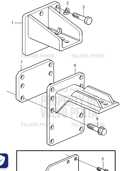 VOLVO PENTA 3825545 Bracket | PalmerPower