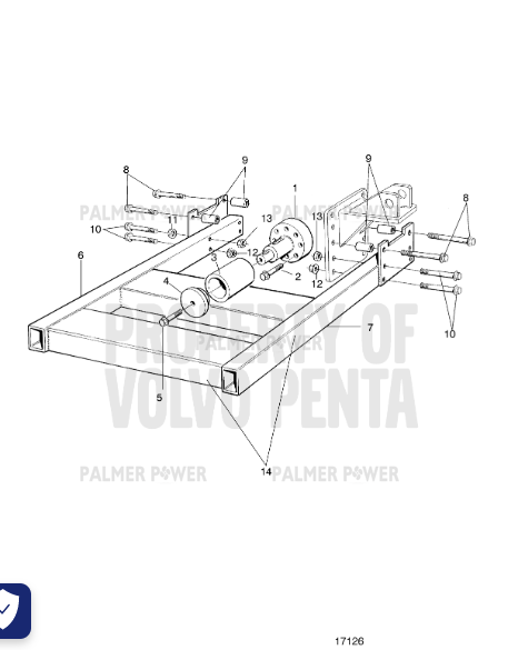 VOLVO PENTA 3826718 Axle Shaft | PalmerPower