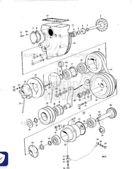 VOLVO PENTA 423125 V-Belt Pulley | PalmerPower