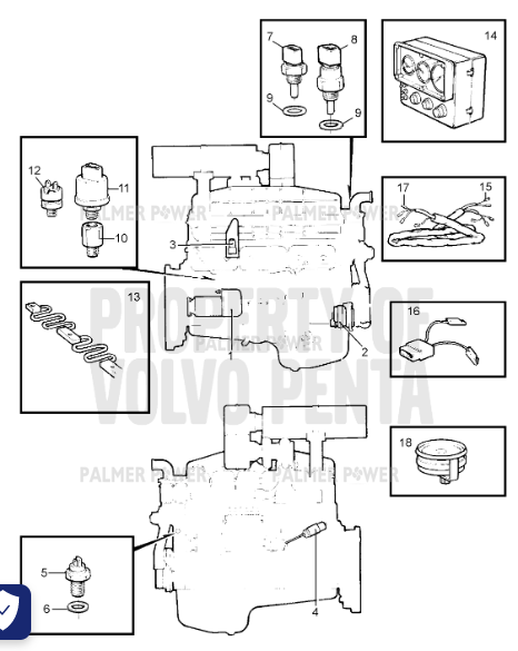VOLVO PENTA 863227 Adapter | PalmerPower