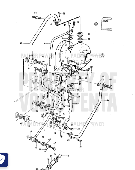 VOLVO PENTA 866065 Coolant Pipe | PalmerPower