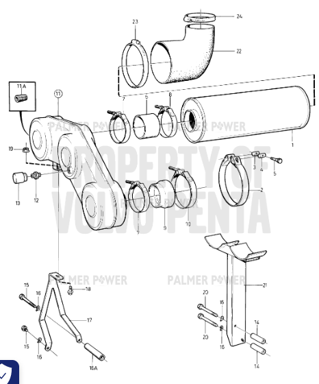 VOLVO PENTA 866136 Compression Fitting | PalmerPower