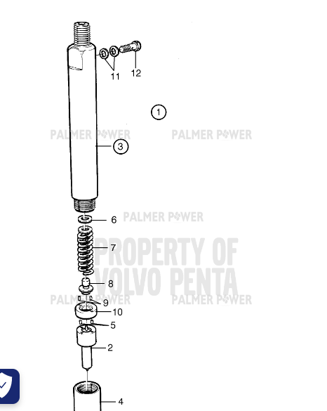 VOLVO PENTA 866882 Injector | PalmerPower