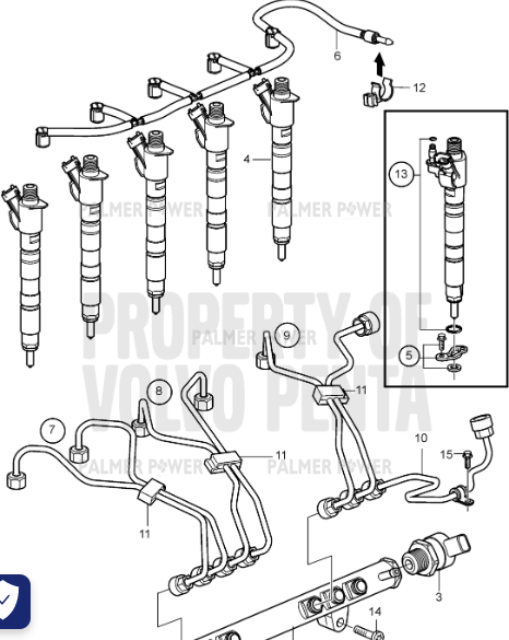 VOLVO PENTA 36002662 Injection Valve | PalmerPower