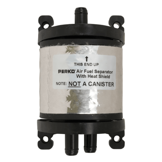 PERKO 0488H01 Air Fuel Separator - with Heat Shield, 5/8" Hose ...