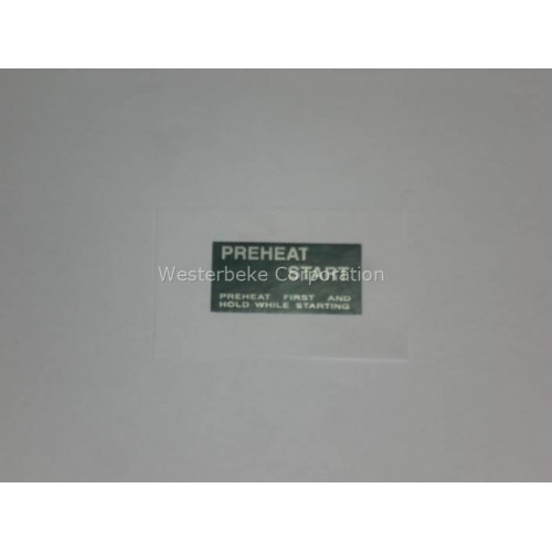 WESTERBEKE 33682 Decal, Marine Instrument Panel | PalmerPower