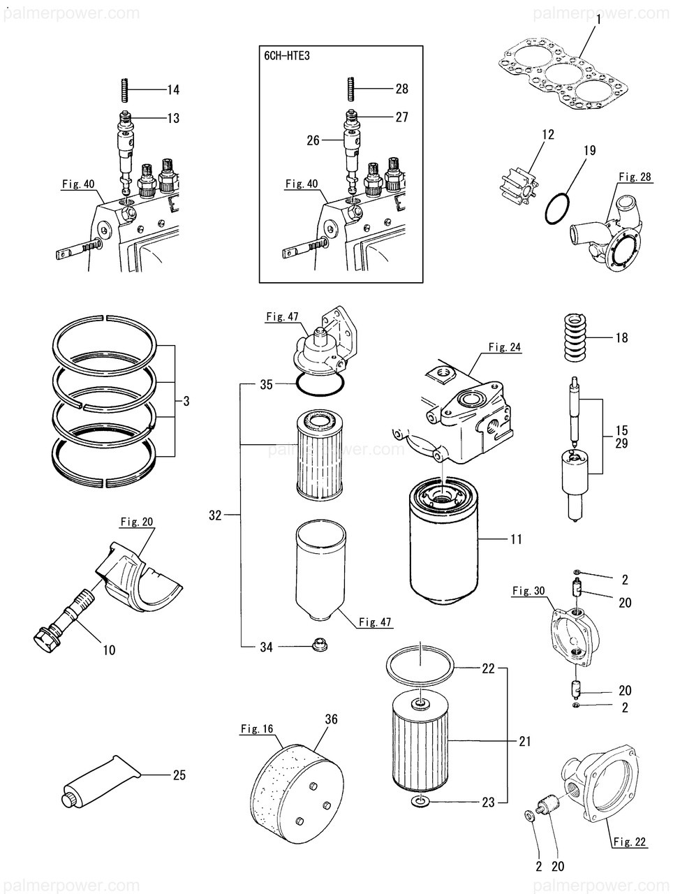 YANMAR 47777-200100 Packing, Liquid - Palmer Power