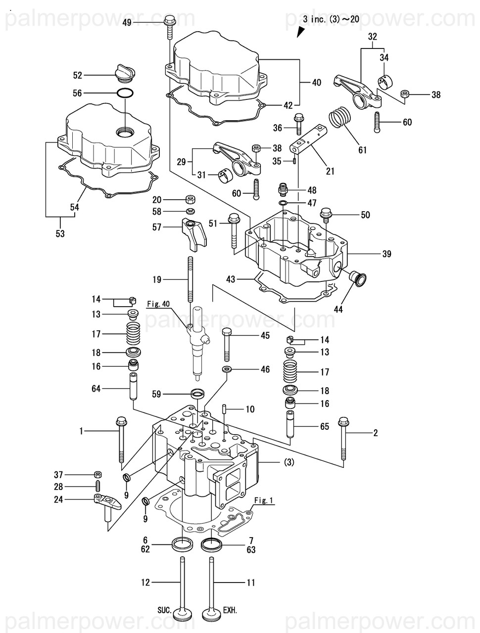 YANMAR 127881-11510 Bridge Assy, Valve - Palmer Power
