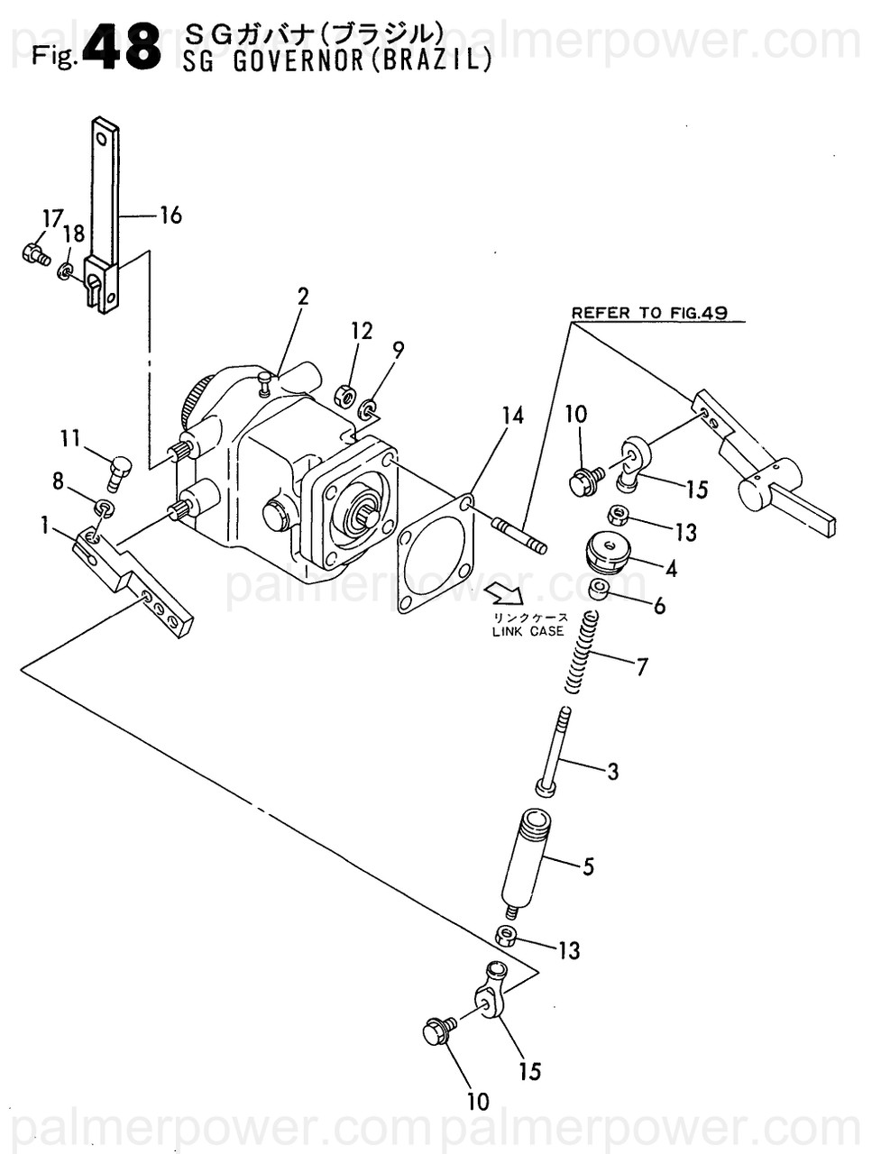 YANMAR 46130-553771 End, Rod - Palmer Power