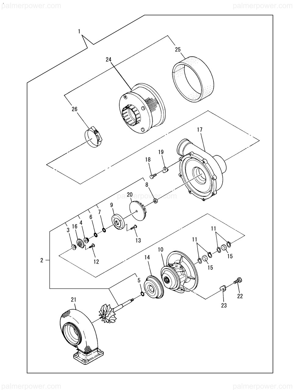 YANMAR XNH193502 Bearing, Thrust - Palmer Power