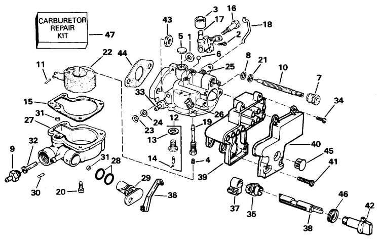 EVINRUDE-JOHNSON 326225 Lever, Choke Knob | PalmerPower