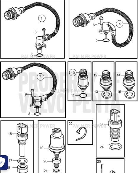 VOLVO PENTA 20508011 Sensor | PalmerPower