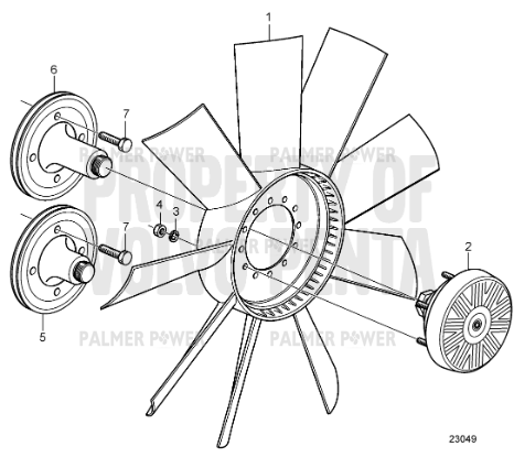 VOLVO PENTA 20903729 Fan Hub | PalmerPower