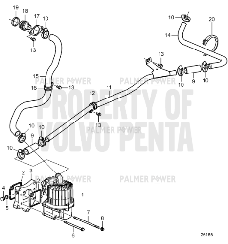 VOLVO PENTA 21241114 Pipe | PalmerPower