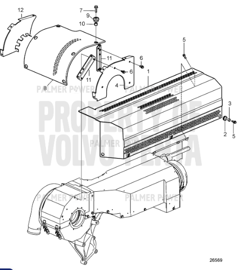 VOLVO PENTA 21493555 Heat Shield | PalmerPower