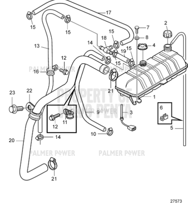 VOLVO PENTA 21661750 Expansion Tank | PalmerPower
