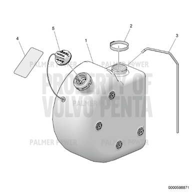 VOLVO PENTA 21839976 Adblue Tank | Scr Urea Tank 45L/Medium | PalmerPower