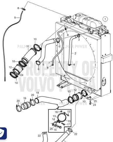 VOLVO PENTA 21923973 Hose | PalmerPower