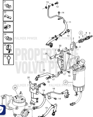 VOLVO PENTA 22041435 Bracket | PalmerPower
