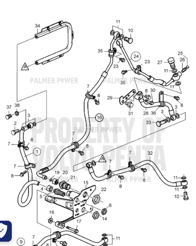 VOLVO PENTA 22055709 Fuel Hose | PalmerPower