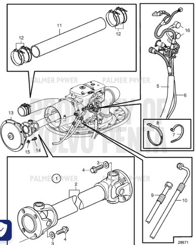 VOLVO PENTA 22183980 Flexible Coupling | PalmerPower